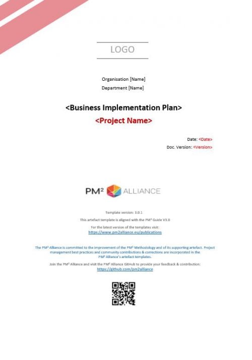 Business Implementation Plan - PM².EU