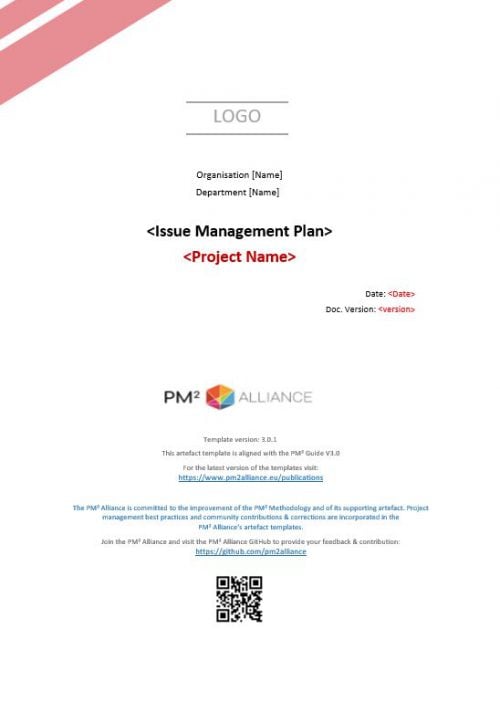 Issue Management Plan - PM².EU